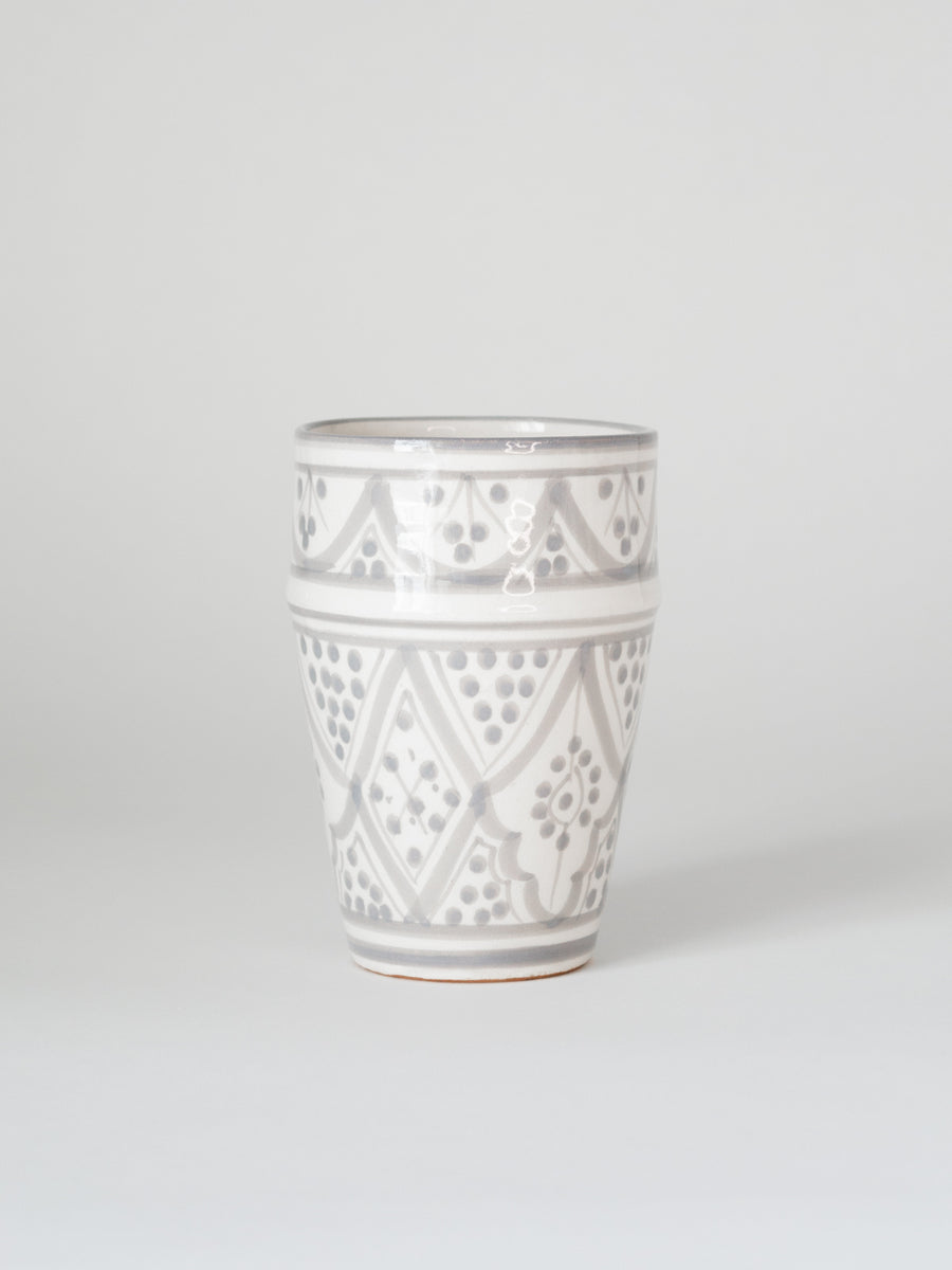 Light Grey Moroccan Cup, Set of 4 – Celadon at Home