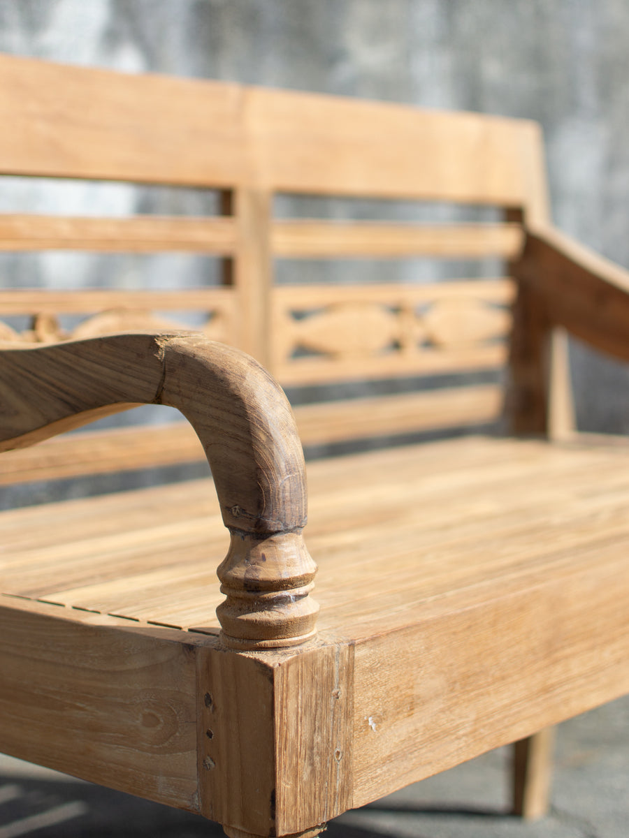 Two Seater Fish Bench – Celadon at Home