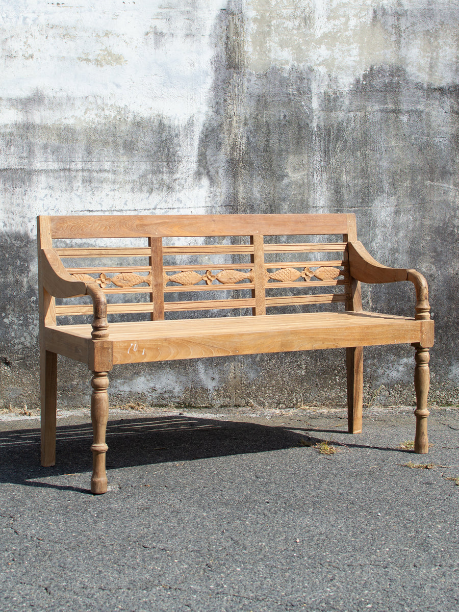 Three Seater Fish Bench – Celadon at Home