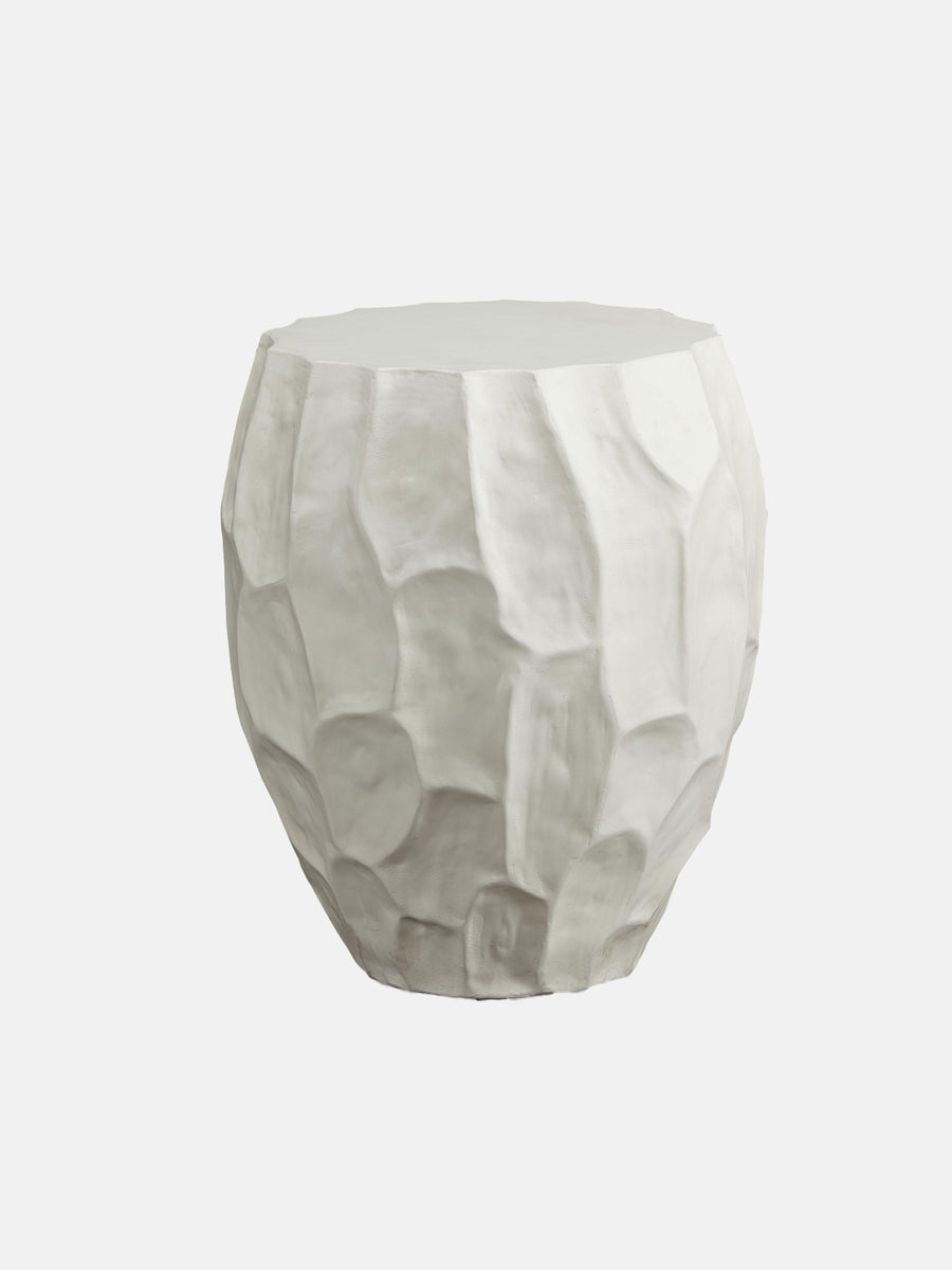 Tambour White Side Table – Celadon at Home