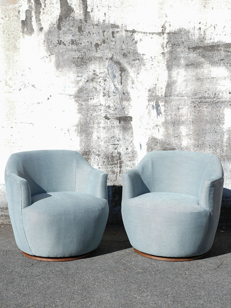 Clover Swivel Chair – Celadon at Home