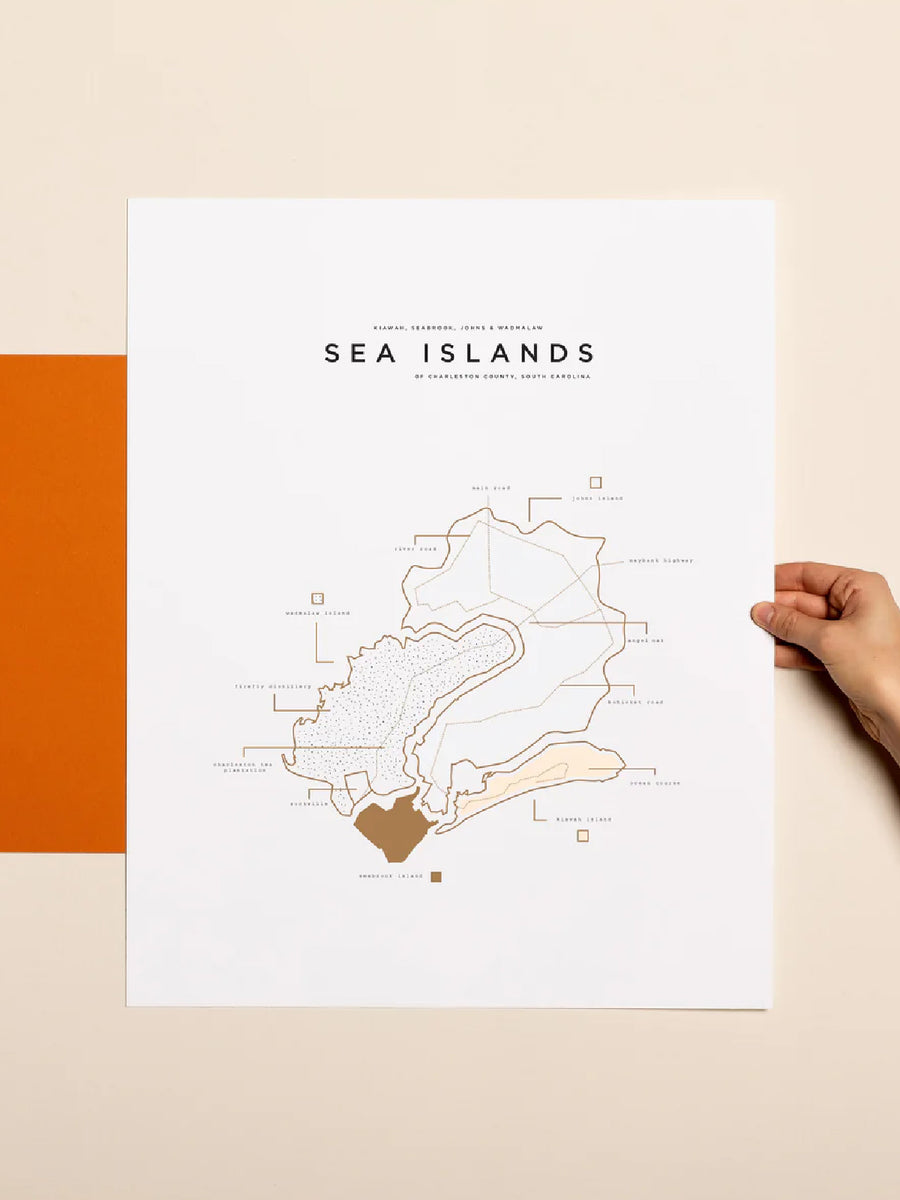 Sea Islands Map Print – Celadon at Home